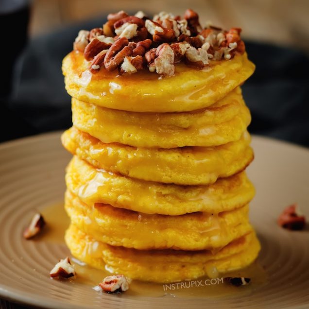 Easy Pumpkin Pie Pancakes Recipe (made with Bisquick)