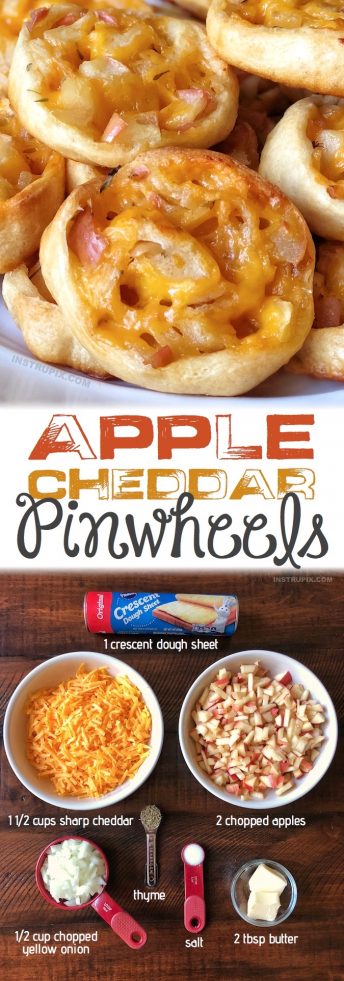 Apple Cheddar Pinwheels (Fun & Easy!)