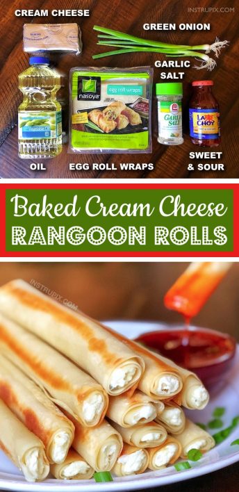 Baked Cream Cheese Rangoon Rolls - Instrupix