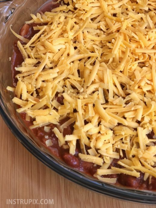 Crowd Pleaser Easy 3 Ingredient Chili Cheese Dip