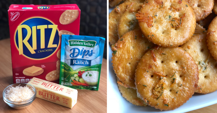 Zesty Baked Ritz Crackers