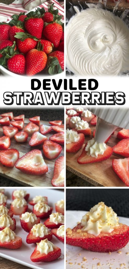 Deviled Strawberries (The BEST Party Food For A Crowd!)