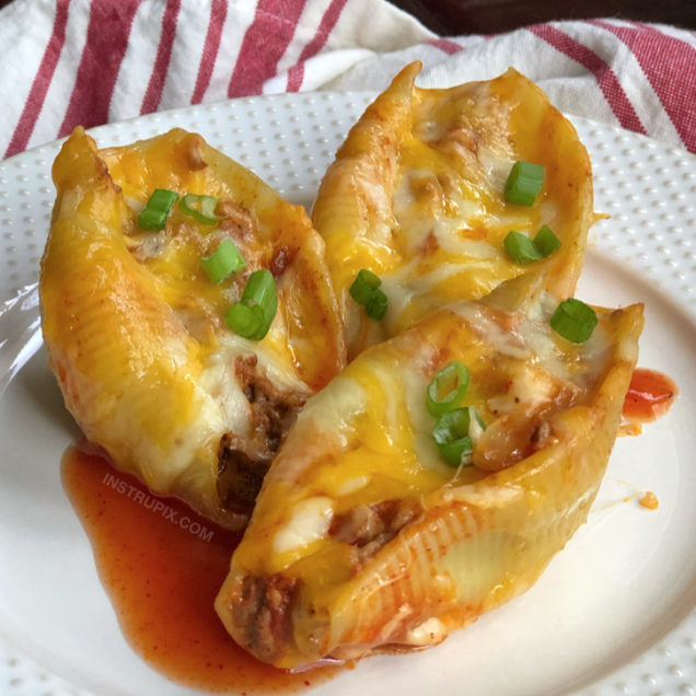 Cheesy Taco Stuffed Pasta Shells