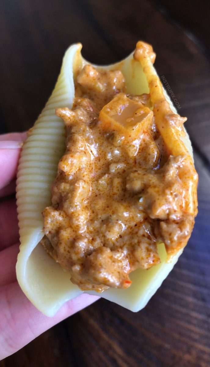 Cheesy Taco Stuffed Pasta Shells