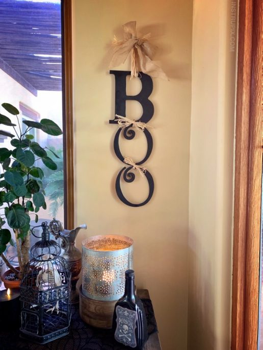 DIY BOO Sign (Easy Halloween Decor Idea)