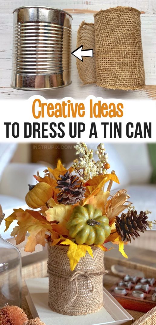 6 Creative Ways To Upcycle A Tin Can (Cheap & Easy Recycled Craft Ideas!)