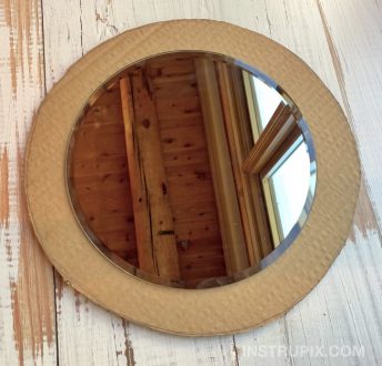 Cheap & Easy DIY Stick Framed Mirror (That looks Expensive!)
