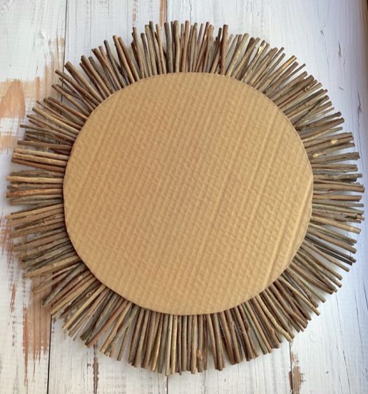 Cheap & Easy DIY Stick Framed Mirror (That looks Expensive!)