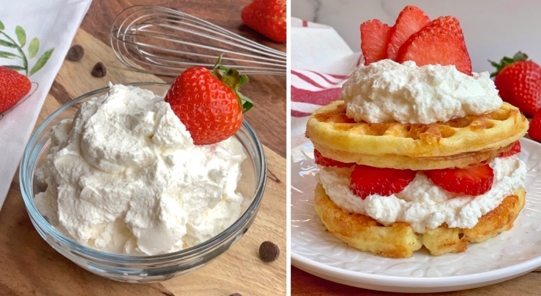 Keto Strawberry Shortcake Easy Low Carb Chaffle Dessert