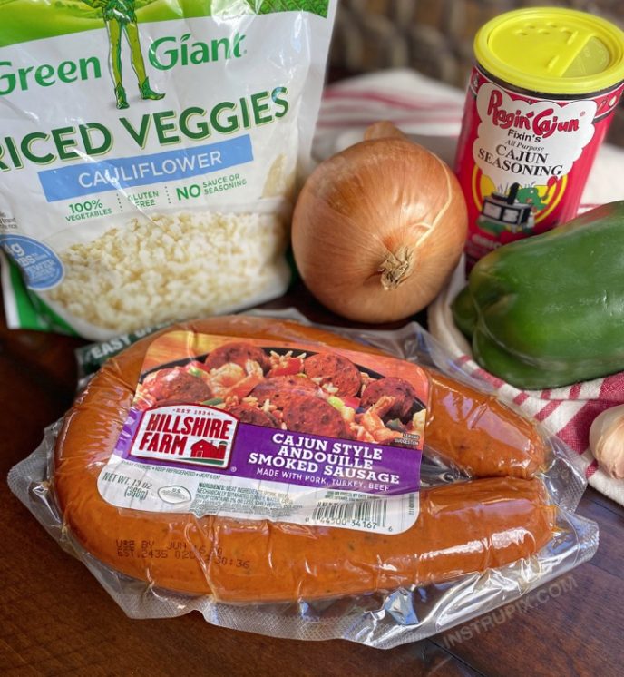 Cajun Cauliflower Rice (Easy Keto Dinner Recipe)