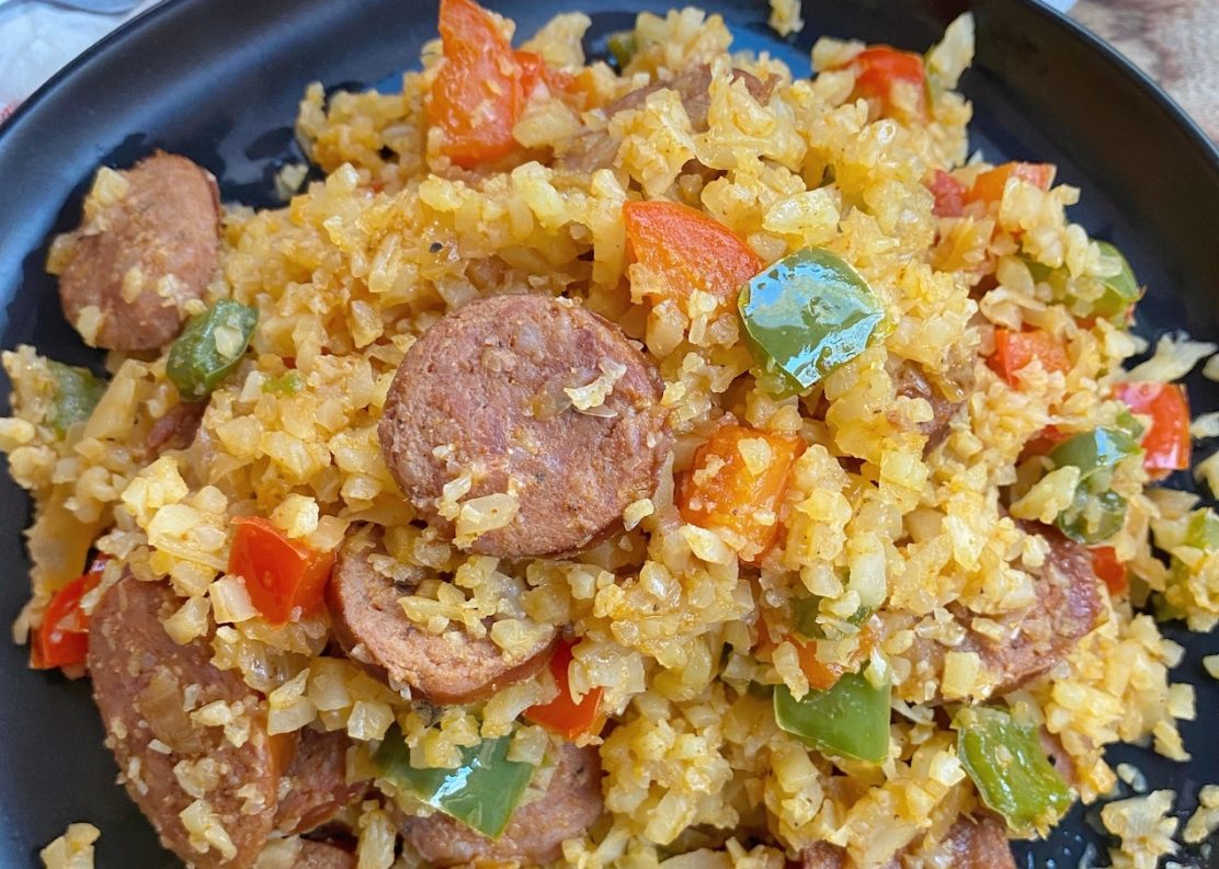 Cajun Cauliflower Rice (Easy Keto Dinner Recipe)
