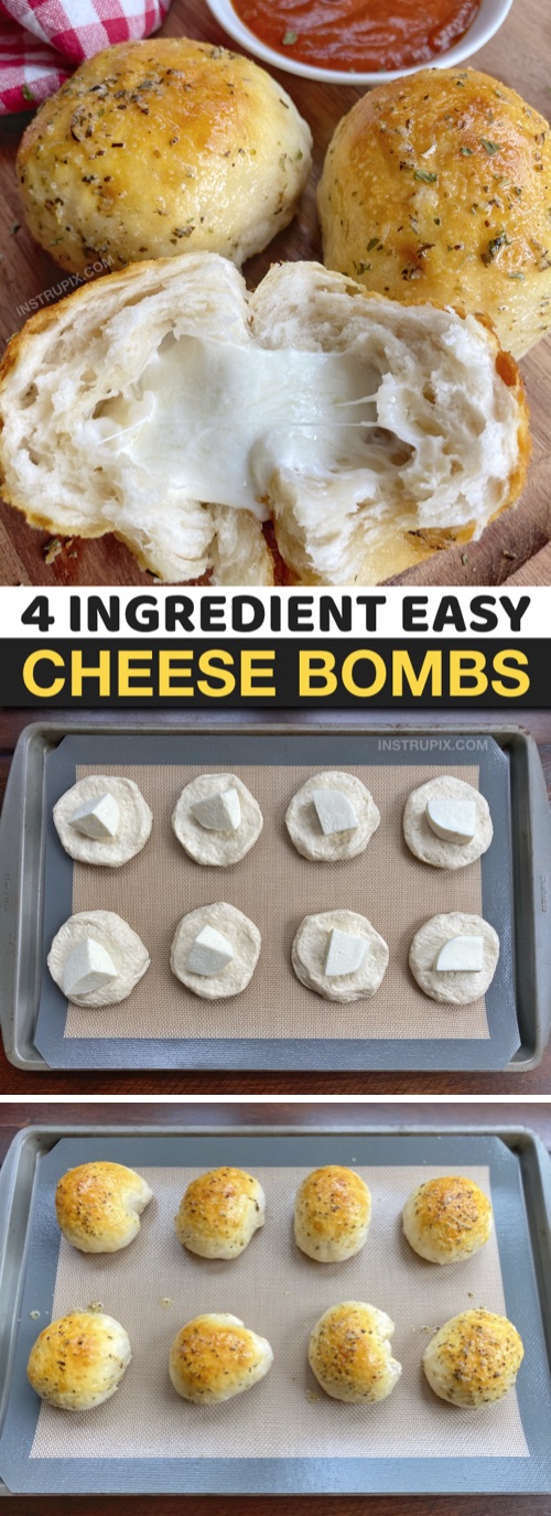 Pillsbury Biscuit Garlic Butter Cheese Bombs (Quick & Easy Comfort Food!)