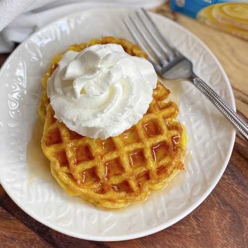 The BEST Keto Breakfast Chaffles (New & Improved with pudding mix!)