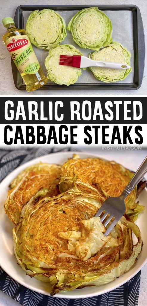 Oven Roasted Cabbage Steaks (Easy, Healthy & Low Carb)