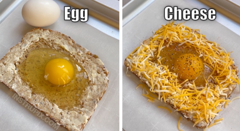Cheesy Egg Toast (Fun & Easy Breakfast Idea)