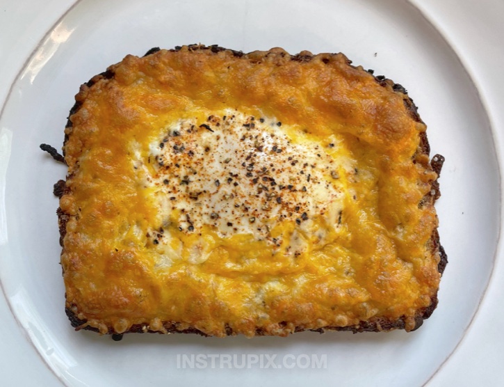 Cheesy Egg Toast - Instrupix