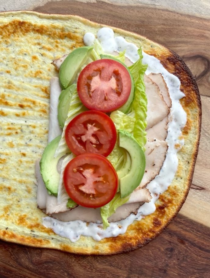 2 Ingredient Cottage Cheese Flatbread