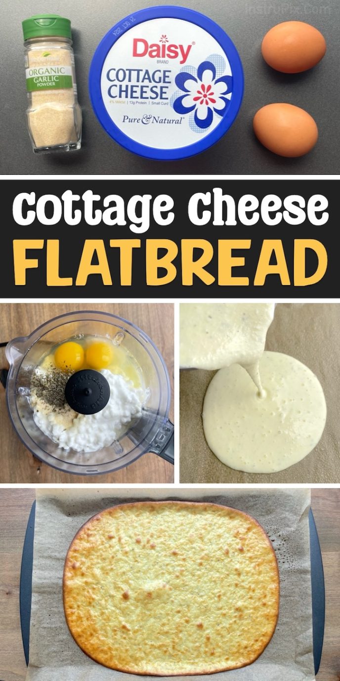 2 Ingredient Cottage Cheese Flatbread